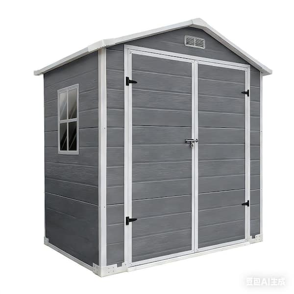 Reviews for Lofka 6 ft. W x 4 ft. D Outdoor Storage Plastic Shed with ...