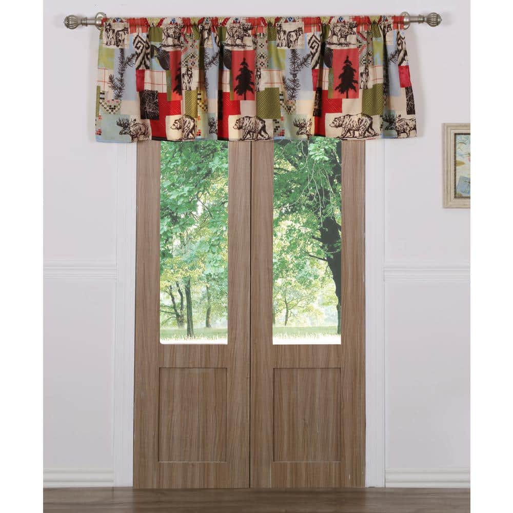 Rustic Lodge 19 in. L Polyester Valance in Multi GL-1509GWV - The Home ...