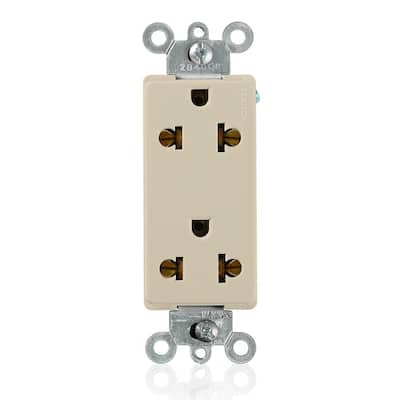 Leviton Decora 15 Amp Residential Grade Tamper Resistant Self Grounding ...
