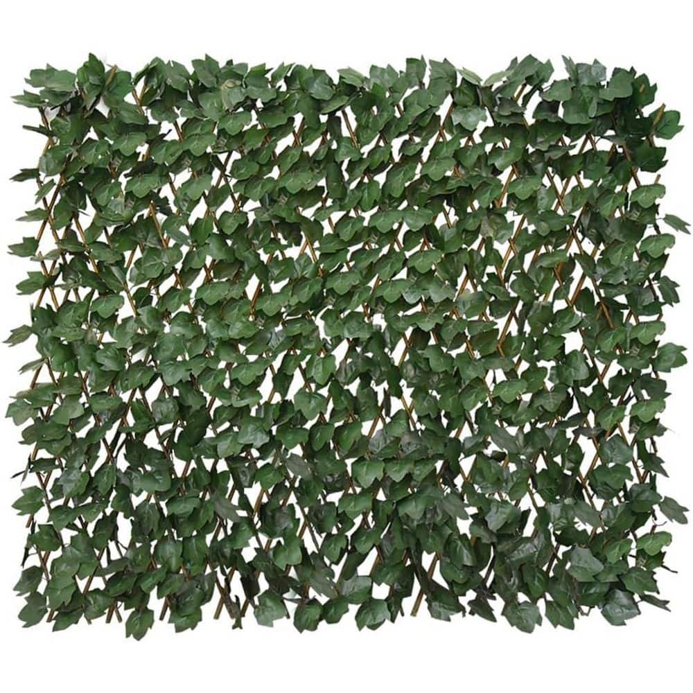 Phewnyzo 25 in. Plastic Garden Fence Privacy Screen for Balcony Patio ...