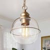 Uolfin Modern Globe Pendant Hanging Light 1-Light Brass Gold Island ...