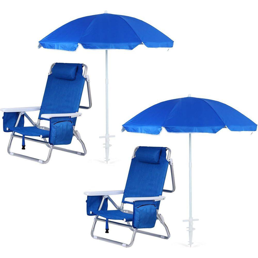 Backpack Beach Chair, Chair with Umbrella, Beach Chair for Adults ...