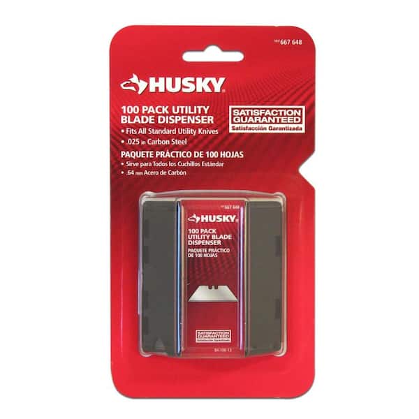 Husky Heavy-Duty Utility Blades (100-Pack) 84-0106-0000 - The Home Depot