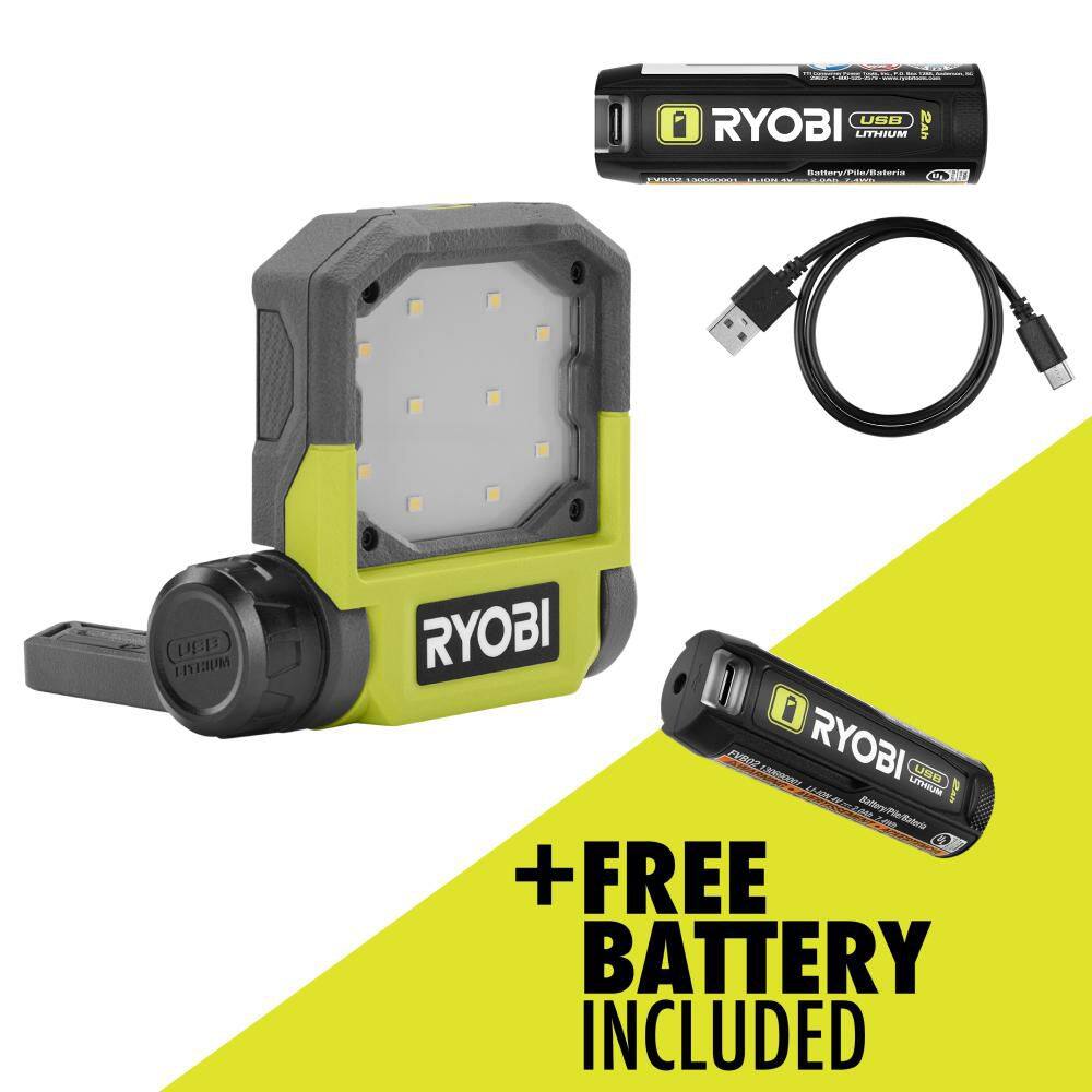 Reviews for RYOBI USB Lithium Flip Light Kit with FREE USB Lithium 2 ...
