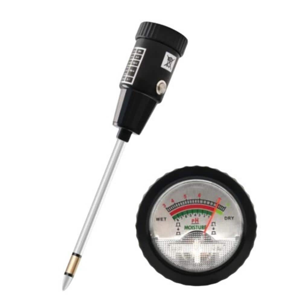 ITOPFOX 2-in-1 Soil Moisture Meter 3-8 PH Measuring Tool with Long ...
