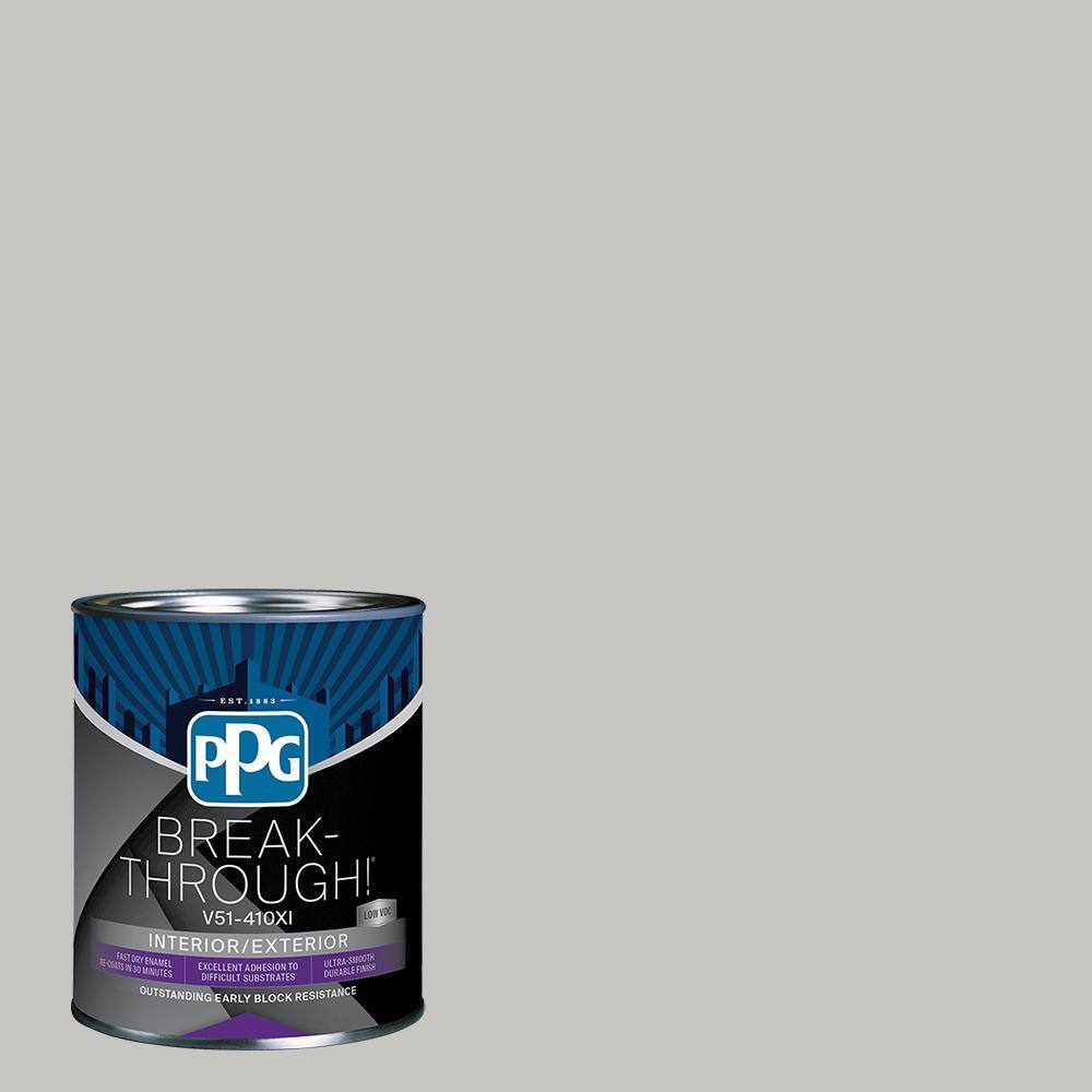 Break-Through! 1 qt. PPG0995-3 Silver Band Satin Door, Trim & Cabinet ...