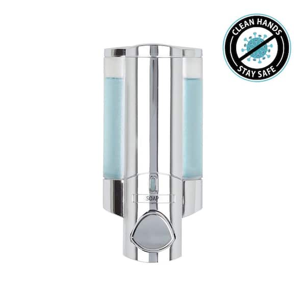 Better Living Aviva 1-Chamber Dispenser in Chrome 76140-1 - The Home Depot