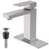 androme Single Handle Single Hole Mic Arc Bathroom Faucet with Deck ...
