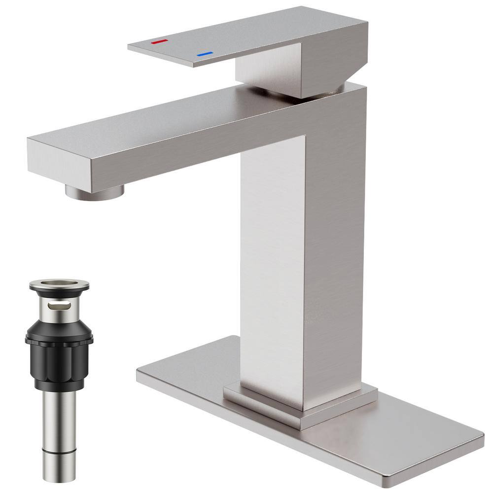 androme Single Handle Single Hole Mic Arc Bathroom Faucet with Deck ...