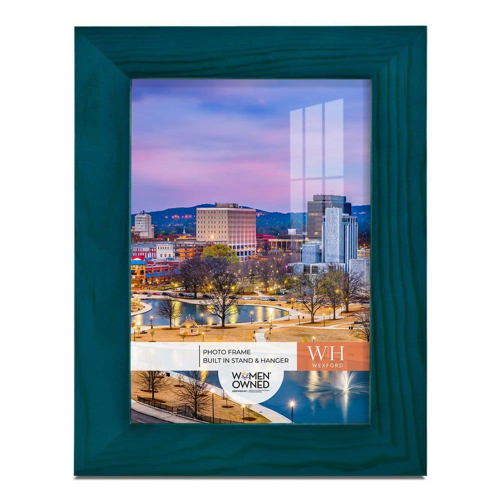 Wexford Home Woodgrain 3.5 in. x 5 in. Ocean Blue Picture Frame WF502A ...