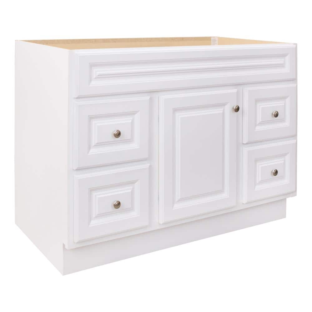 Glacier Bay Hampton 48 in. W x 21 in. D x 33.5 in. H Bath Vanity ...