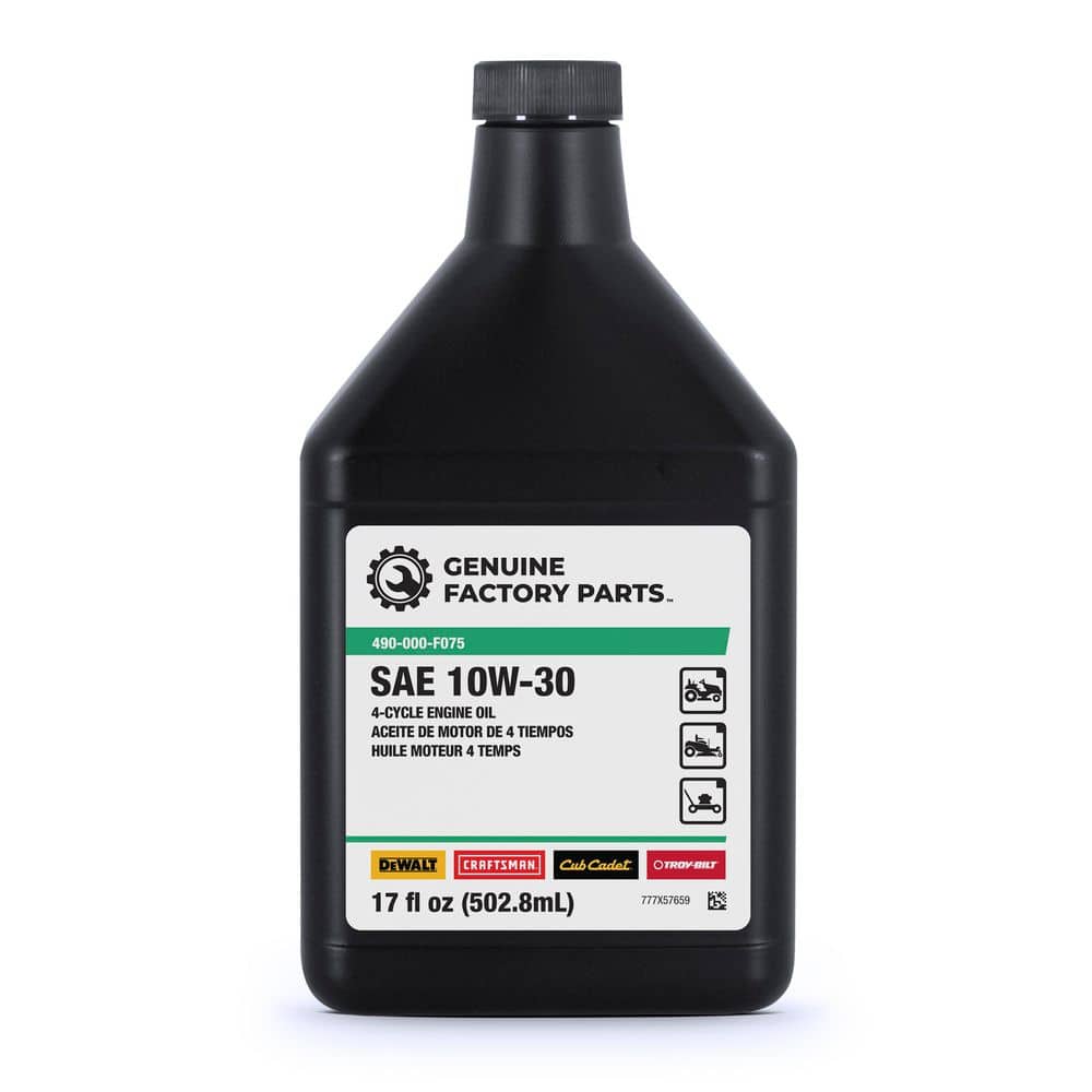 Genuine Factory Parts 17 oz. 10-Watt-30 Engine Oil Formulated for Gas ...