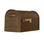 Architectural Mailboxes Hillsborough Copper, Large, Steel, Post Mount ...