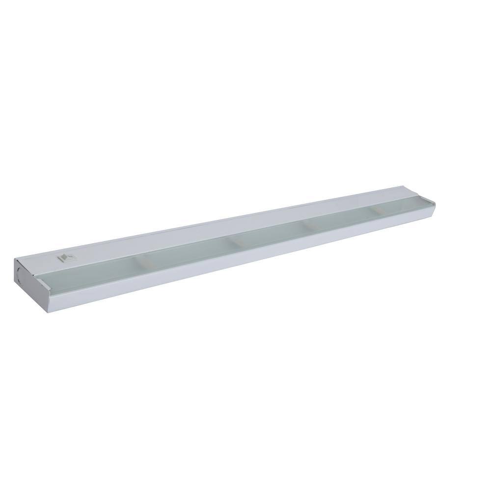 30 in. 8-Watt White LED Under Cabinet Task Light 4-Watt to 2-Watt 12 ...