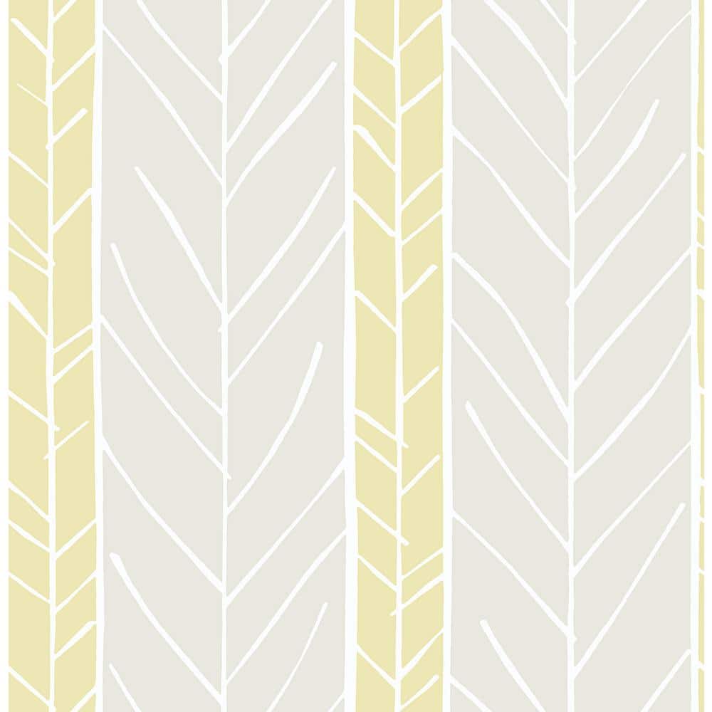 A-Street Prints Lottie Yellow Stripe Yellow Wallpaper Sample 2903 ...