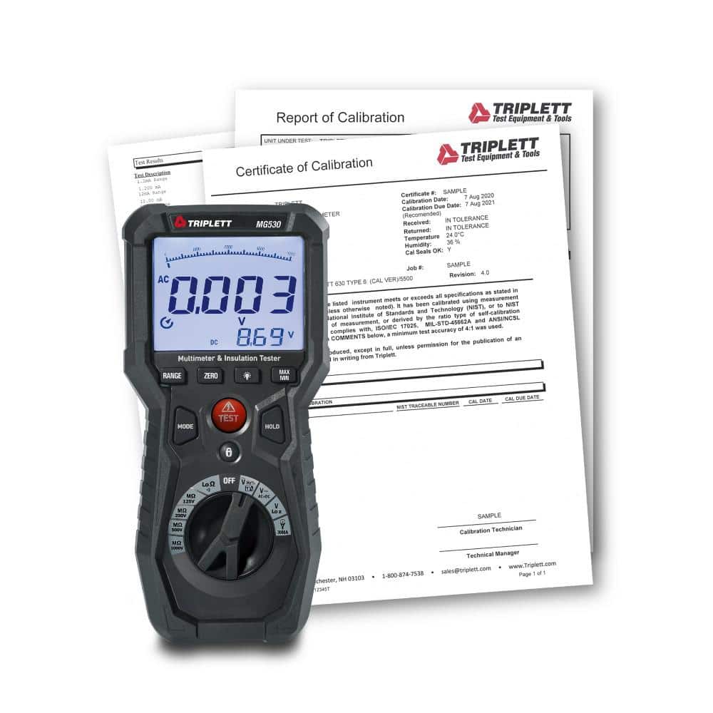 TRIPLETT MG350 Insulation Tester/Multimeter Analog MG530 - The Home Depot