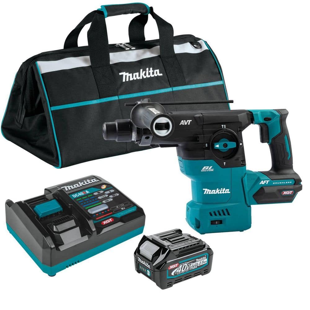 Makita 40V max XGT Brushless Cordless 1-3/16 in. Rotary Hammer Kit, AFT ...