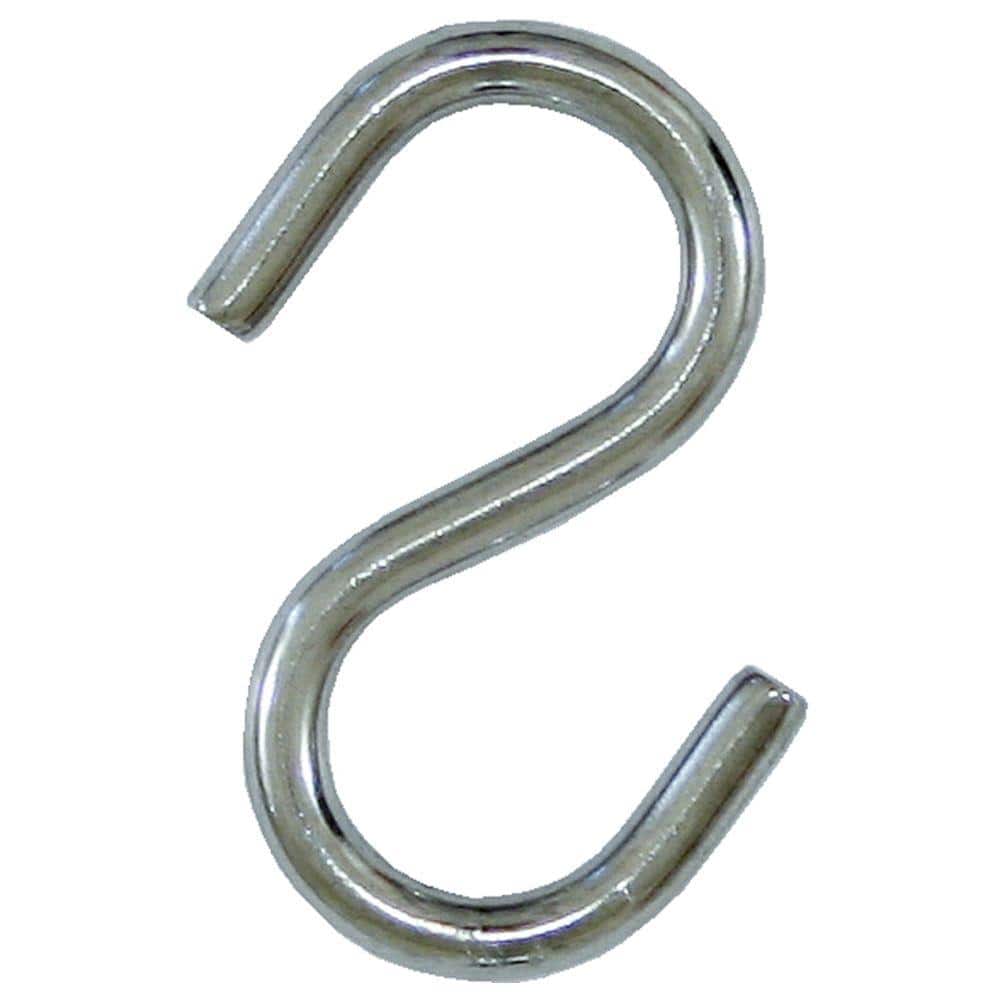 Lehigh 20 lb. x 9/32 in. x 2-3/4 in. Stainless Steel S-Hook-7154S - The ...