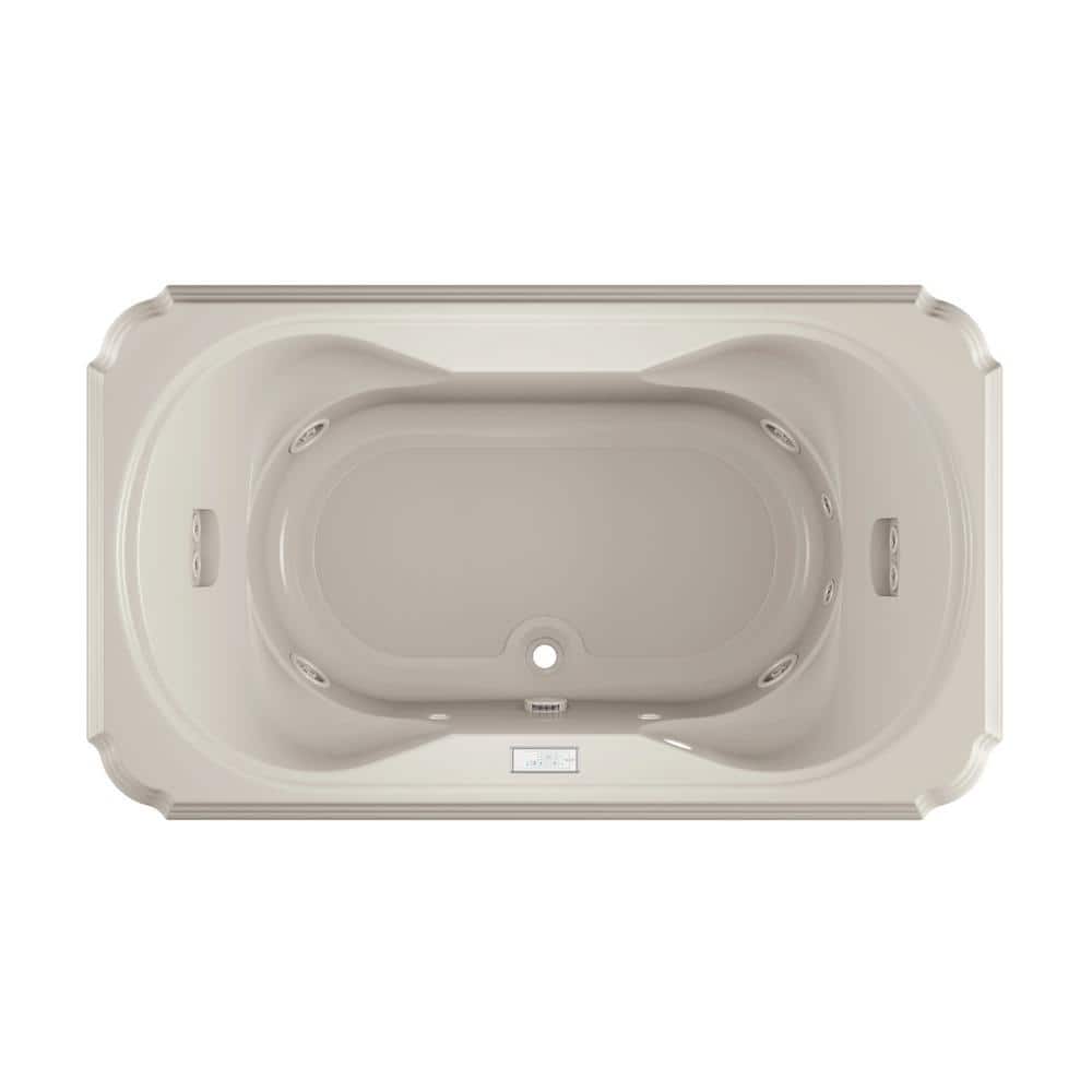 JACUZZI MARINEO 72 in. x 42 in. Rectangular Whirlpool Bathtub with ...