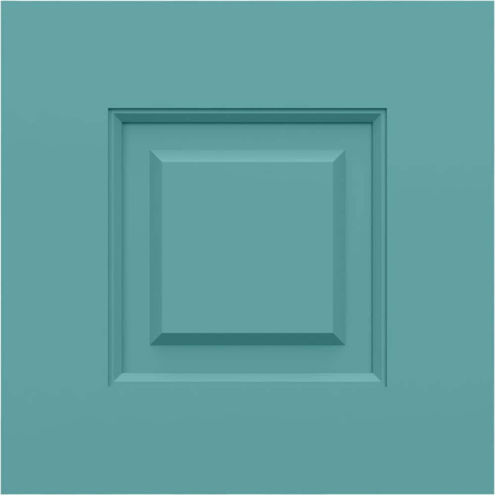 Ekena Millwork 12 in. W x 12 in. H True Fit PVC Raised Panel Shutters ...