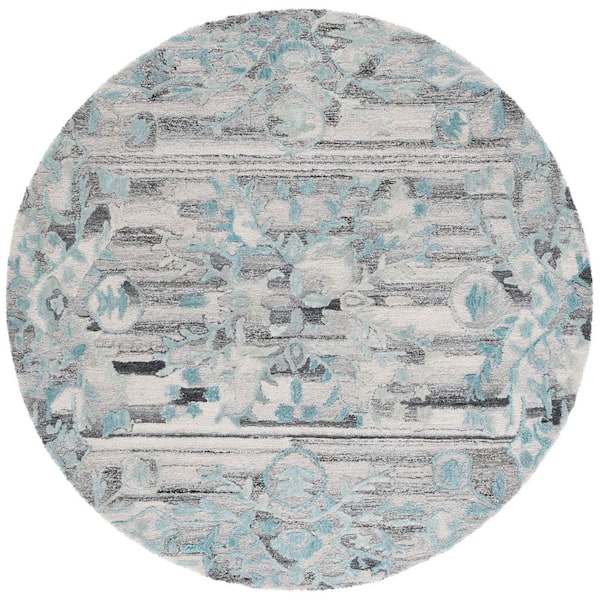 Grey And Teal Area Rugnull