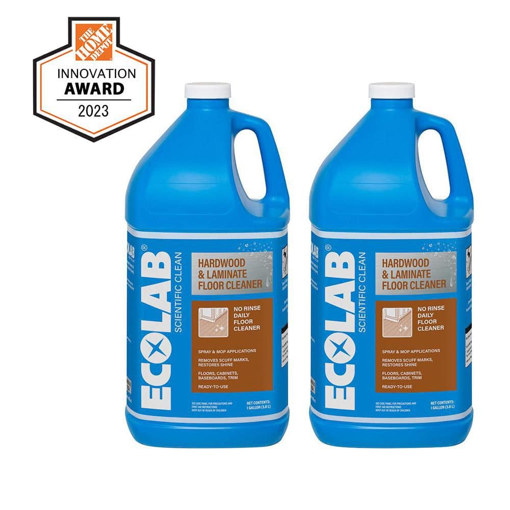 ECOLAB 1 Gal. Hardwood and Laminate Floor Cleaner (2-Pack) 7700409C2 ...
