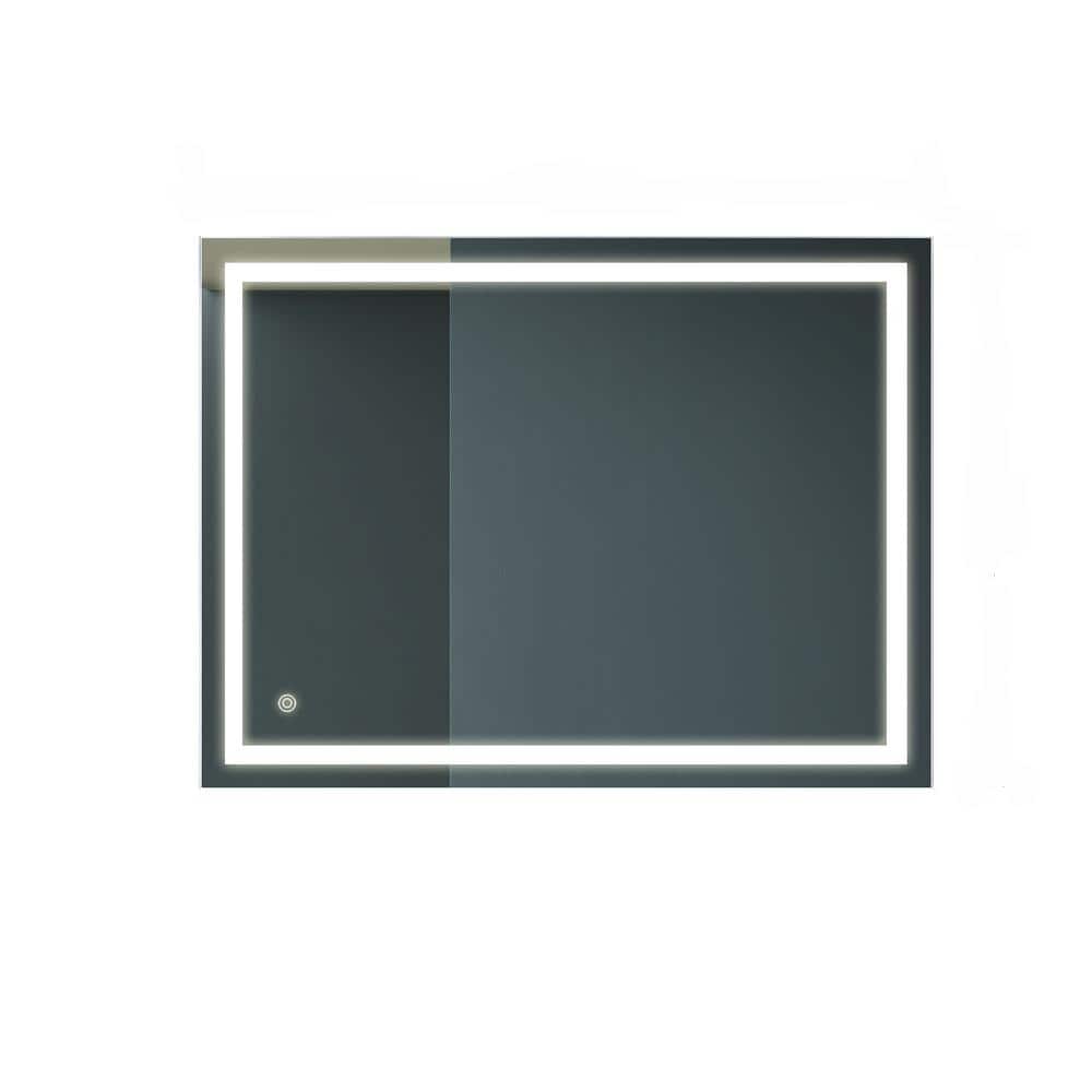 32 in. W x 24 in. H LED Rectangular Frameless Wall Bathroom Vanity ...