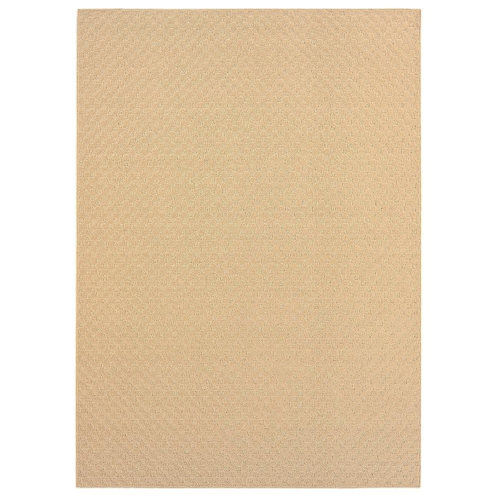 Garland Rug Medallion 5 ft. x 8 ft. Tan Geometric Area Rug ...