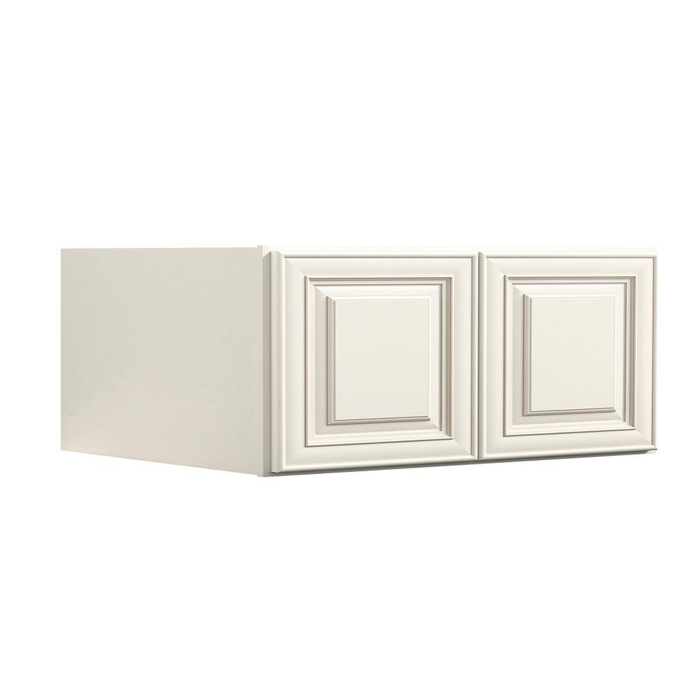 36 in. W. x 24 in. D x 18 in. H in Cameo White Plywood Ready to Assemble Kitchen Wall Cabinets ...