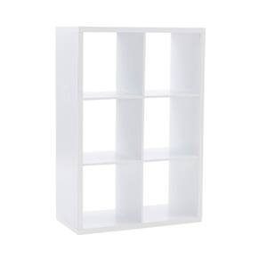 Linon Home Decor Dillon White 4-Cubby Horizontal or Vertical Storage ...
