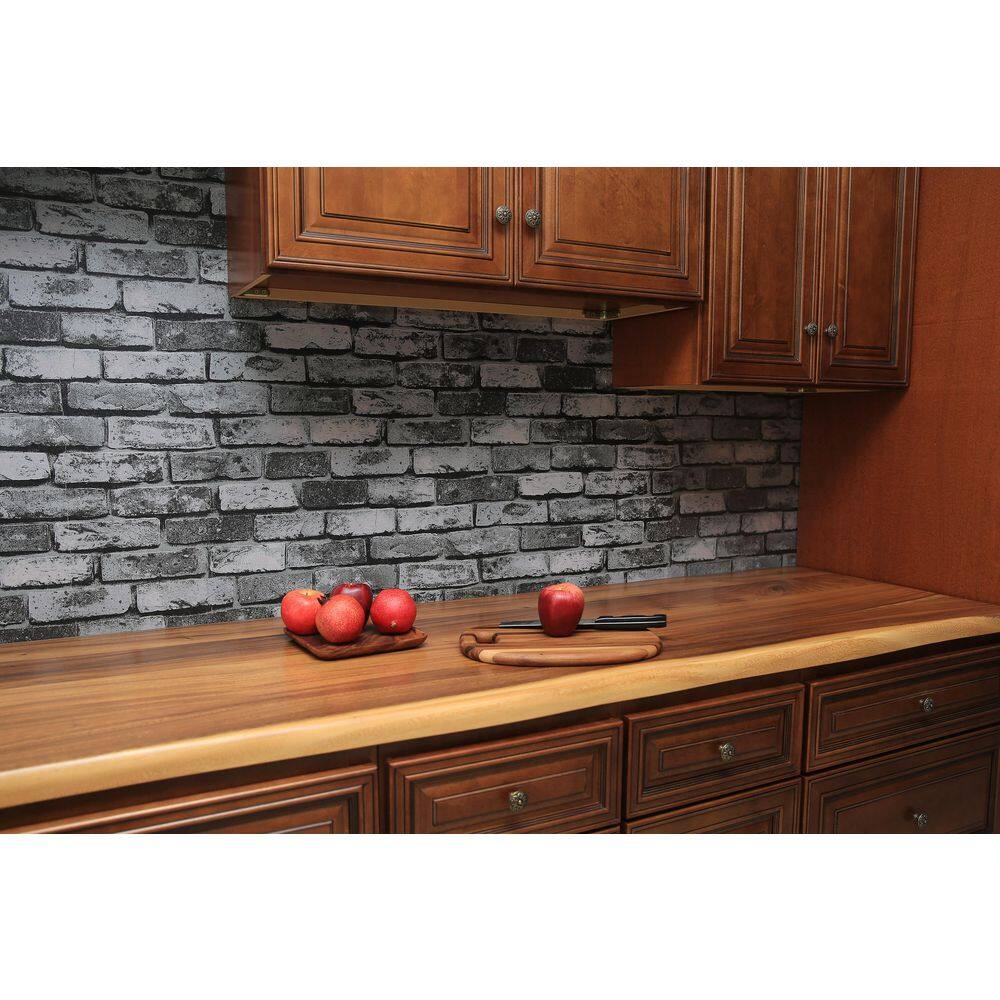 Buy 6 ft. L x 25 in. D Finished Saman Solid Wood Butcher Block ...