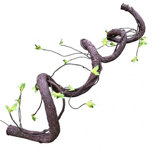 2pc Artificial Bendable Tree Vine Branches with Green Leaves, Faux ...