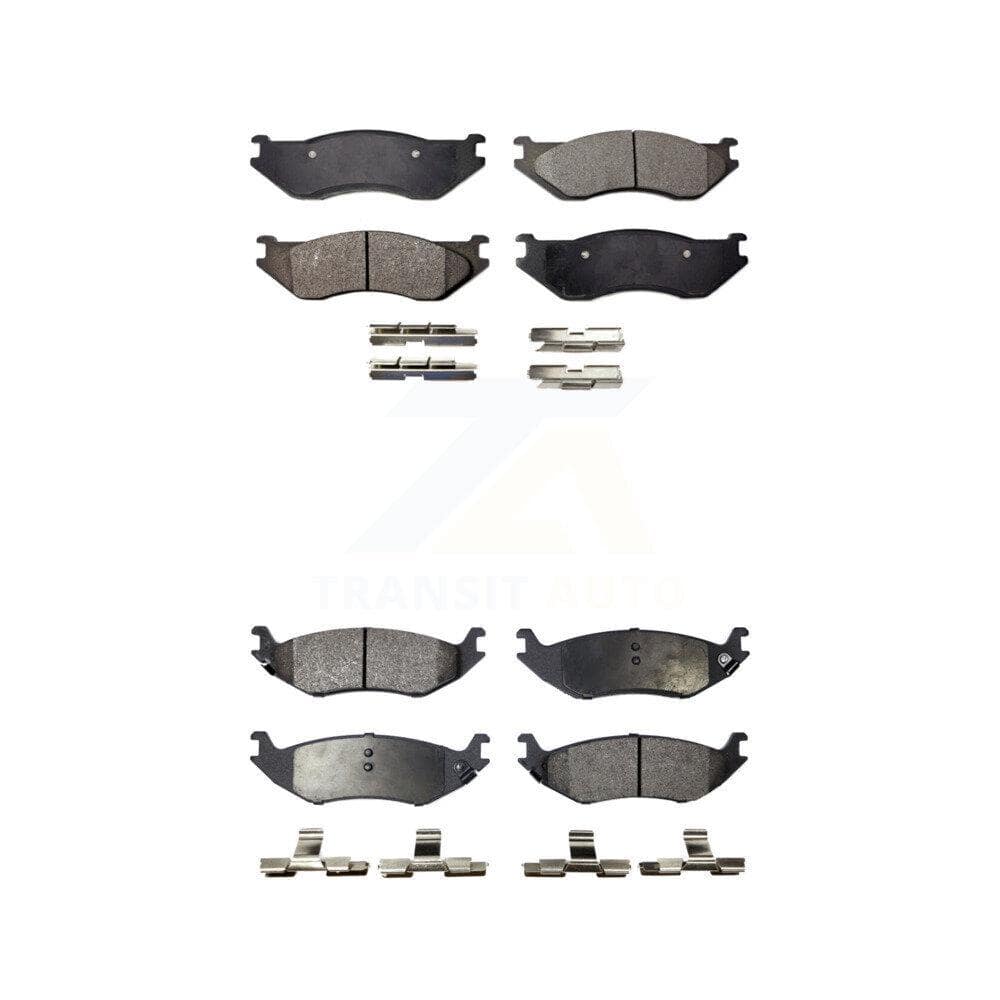 TEC Front Rear Ceramic Brake Pads Kit For Dodge Ram 1500 KTC-100502 KTC ...