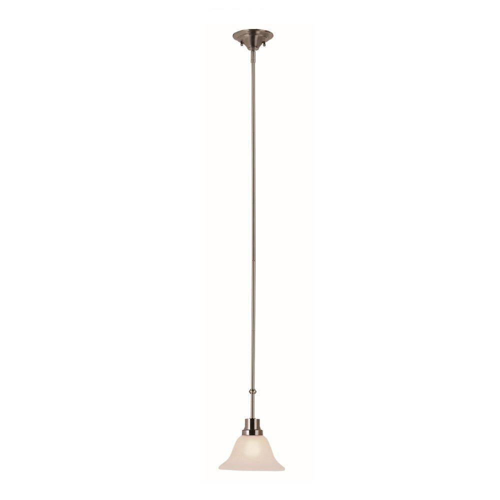 Bel Air Lighting Perkins 1-Light Brushed Nickel Mini Pendant Light ...