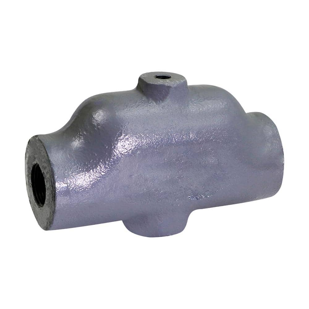 PLUMBFLEX 1-1/4 in. Air Vent Eliminator, Heating Boiler Air Scoop, Cast ...