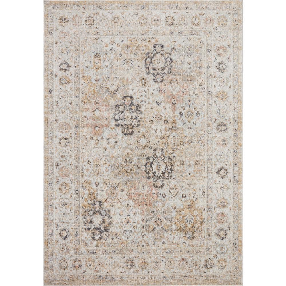 Loloi Monroe Beige/Multi 2 ft. 6 in. x 10 ft. Traditional Runner Area ...