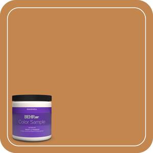 BEHR DYNASTY 8 oz. #PPU4-03 Butter Rum Matte Stain-Blocking Interior ...