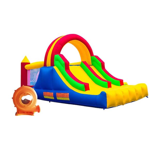 CLOUD9 Cloud 9 Inflatable Castle Bounce House with Blower, 2-Slides and ...
