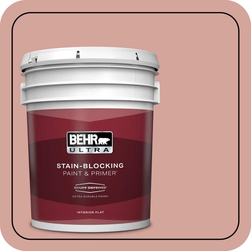 BEHR ULTRA 5 gal. #S160-3 Bubble Shell Extra Durable Flat Interior ...