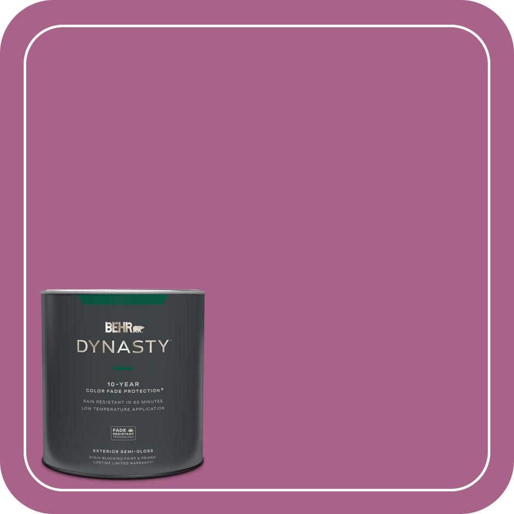 BEHR DYNASTY 1 qt. #690B-6 Wild Mulberry Semi-Gloss Exterior Stain ...