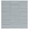 Ivy Hill Tile Motif Stacked Sky Blue 3.73 in. x 0.27 in. Glossy ...