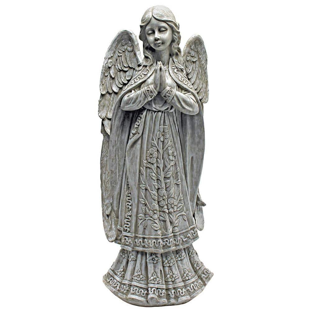 Design Toscano 22.5 in. H Angelic Messenger Garden Angel Statue ...