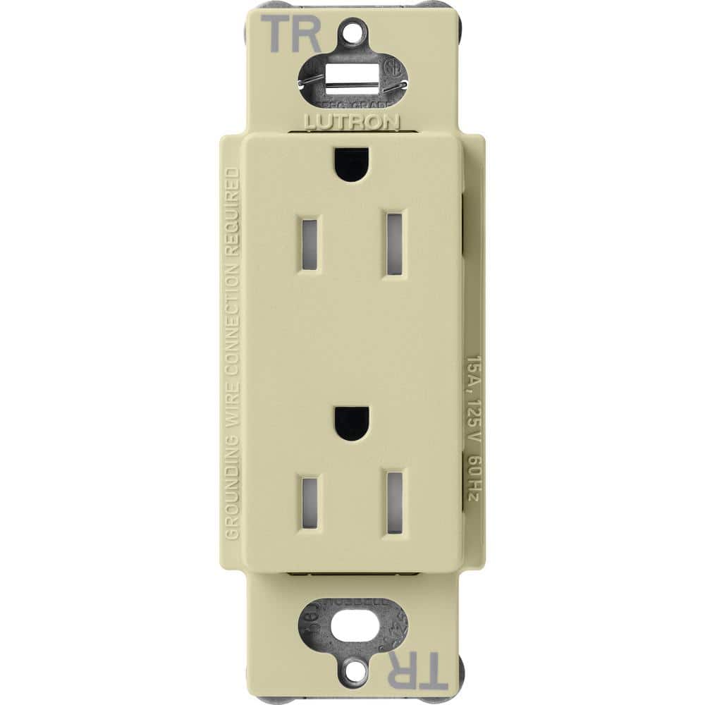 Lutron Claro 15-Amp Tamper-Resistant Duplex Receptacle, Sage (SCRS-15 ...
