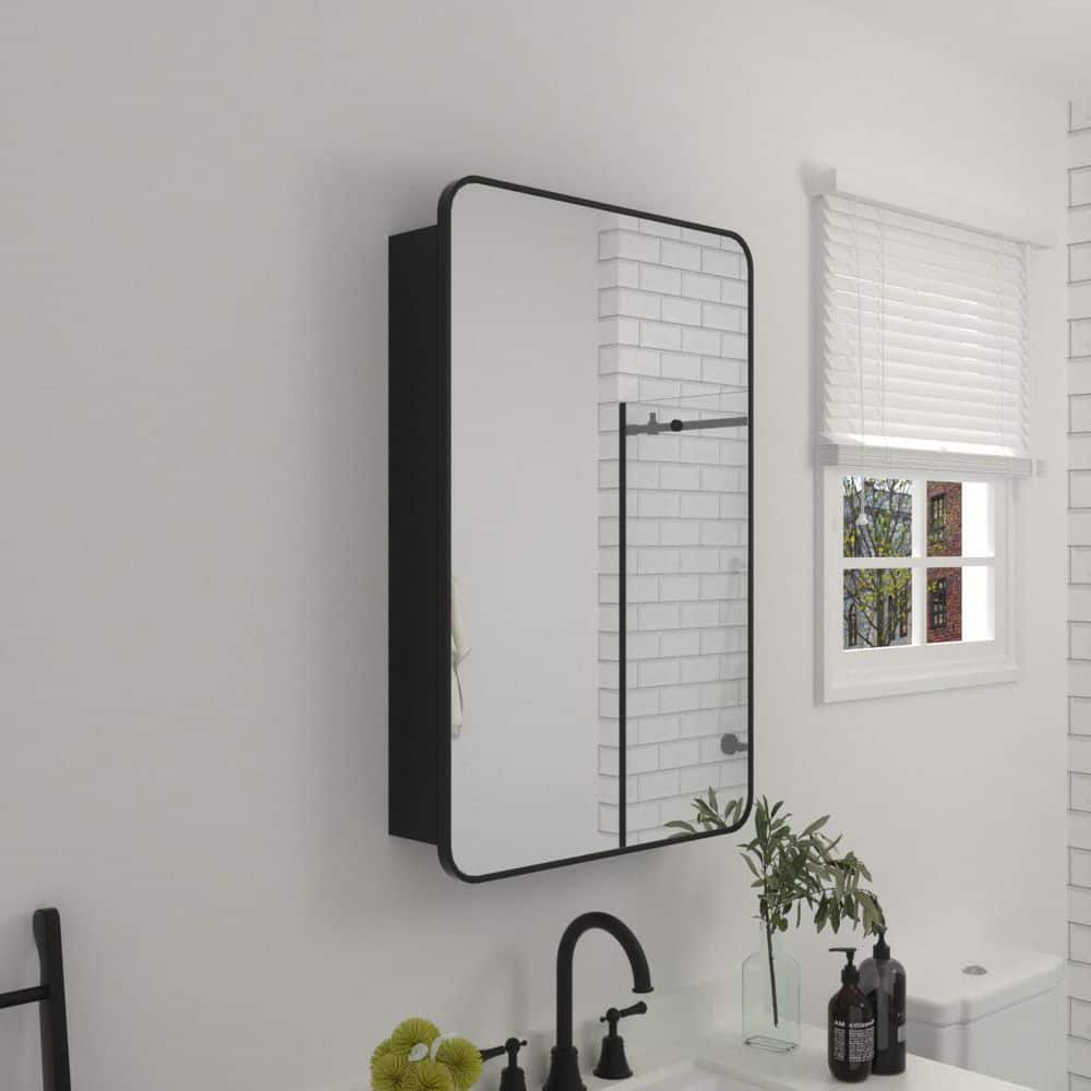 Ziyudura 23 in. W x 30 in. H Rectangular Aluminum Recessed/Surface ...