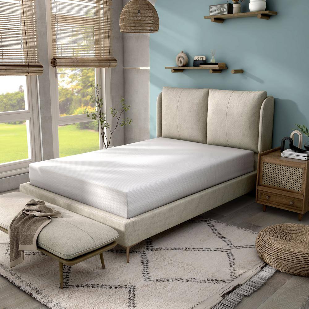 Furniture of America Nixy Full Medium Memory Foam 10 in. Bed-in-a-Box ...