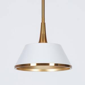 LNC Crisanta Modern Minimalist 3-Light Brass Gold Chandelier Metal ...
