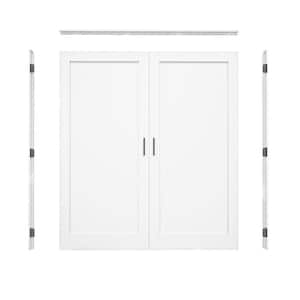 ARK DESIGN 48 in. x 80in. 1-Panel No Glass Universal White Solid Core ...