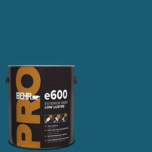 BEHR PRO 5 gal. #540D-7 Deep Blue Sea Low Luster Exterior Paint PR62305 ...