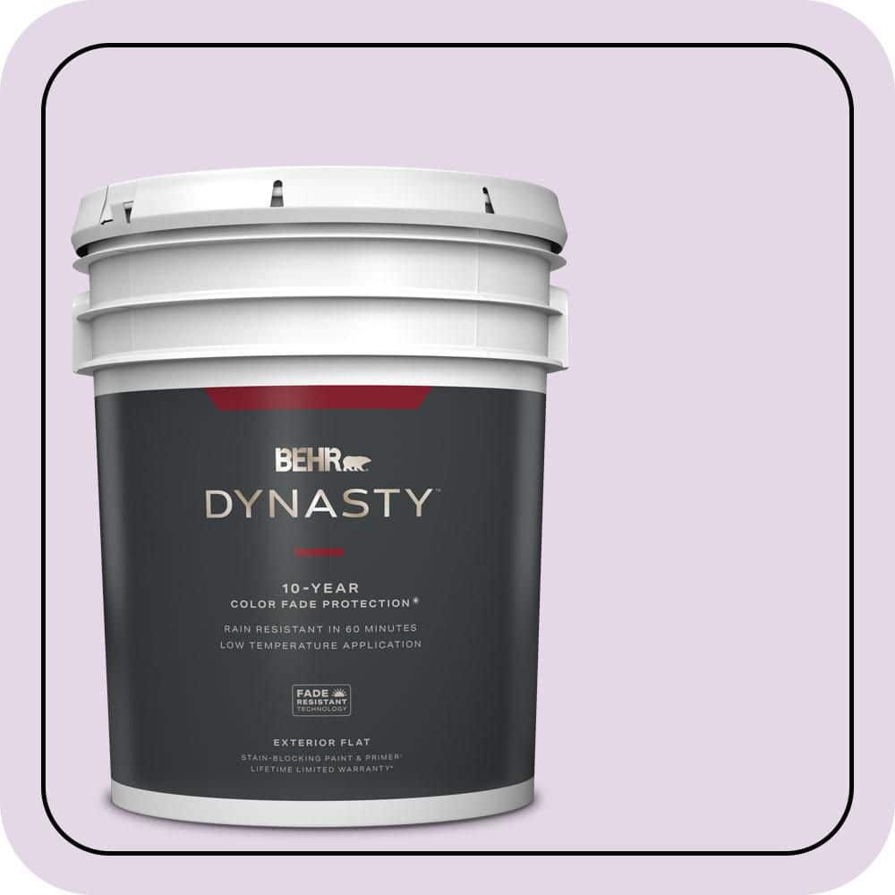 BEHR DYNASTY 5 gal. #660A-2 Chateau Rose Flat Exterior Stain-Blocking ...