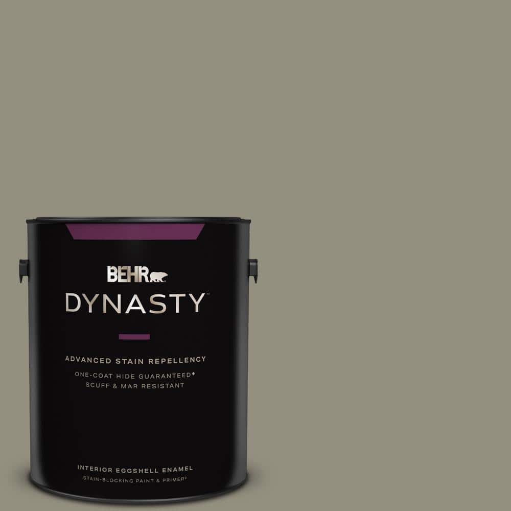 BEHR DYNASTY 1 gal. #N350-5 Muted Sage One-Coat Hide Eggshell Enamel ...